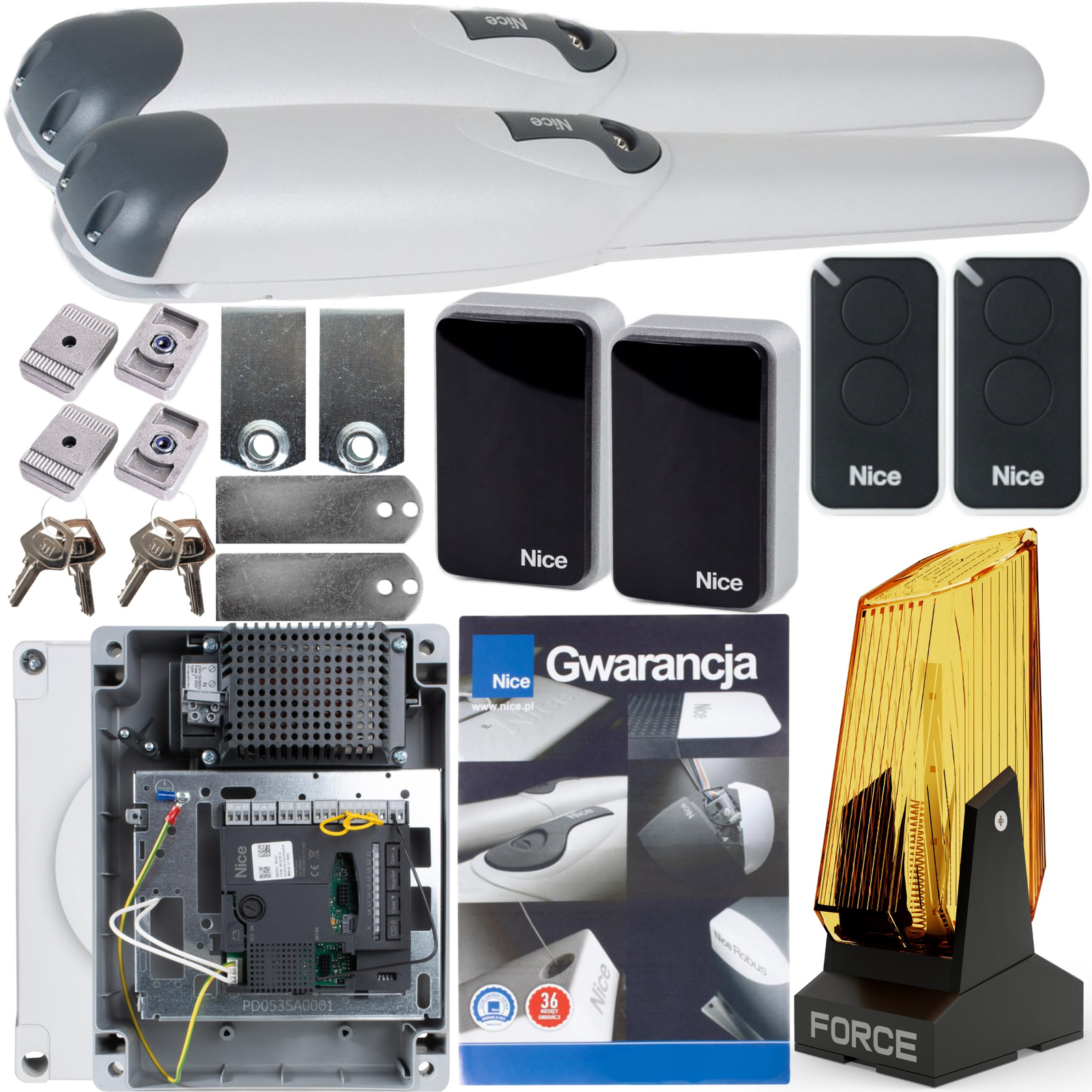 Zestaw automatyki do bramy NICE WINGO 2024 komplet | - ADB Komfort Sklep
