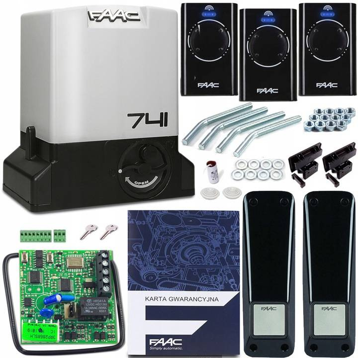 NAPĘD DO BRAM PRZESUWNYCH FAAC DELTA 3 741 3 x PILOT 900KG