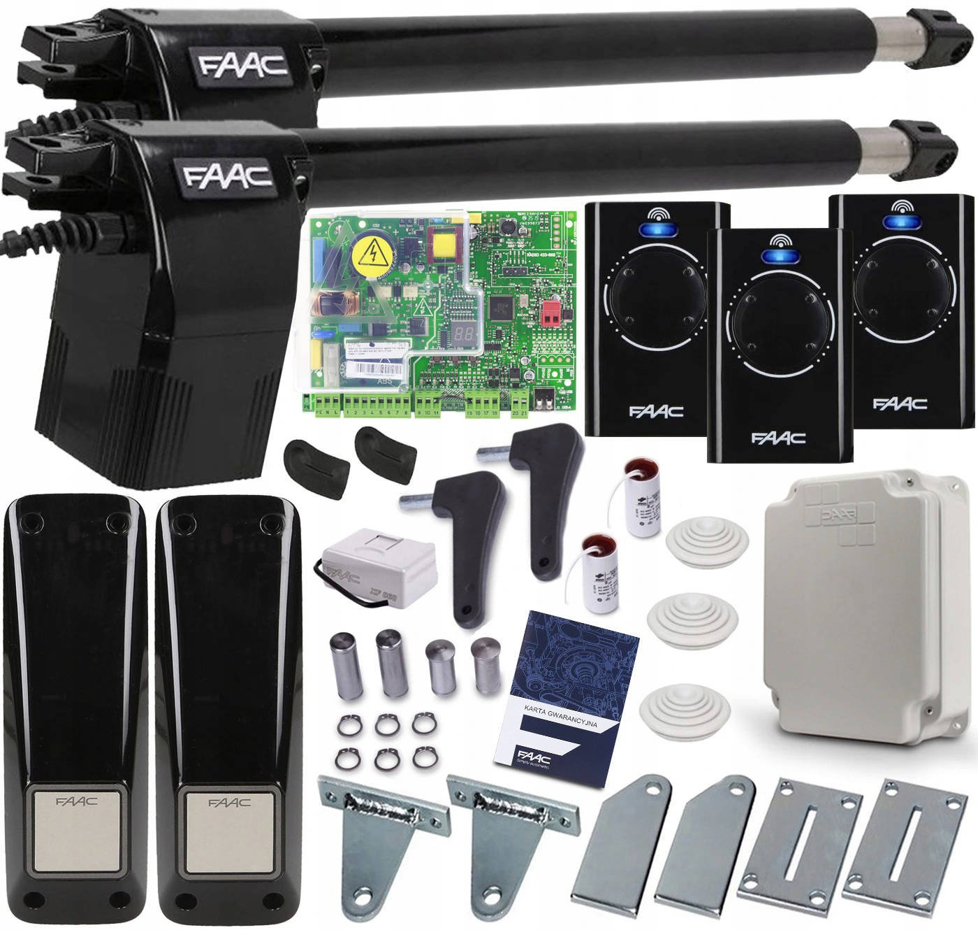 Zestaw automatyki do bramy FAAC 414 LONG komplet | 6171023/6171024 - ADB Komfort Sklep