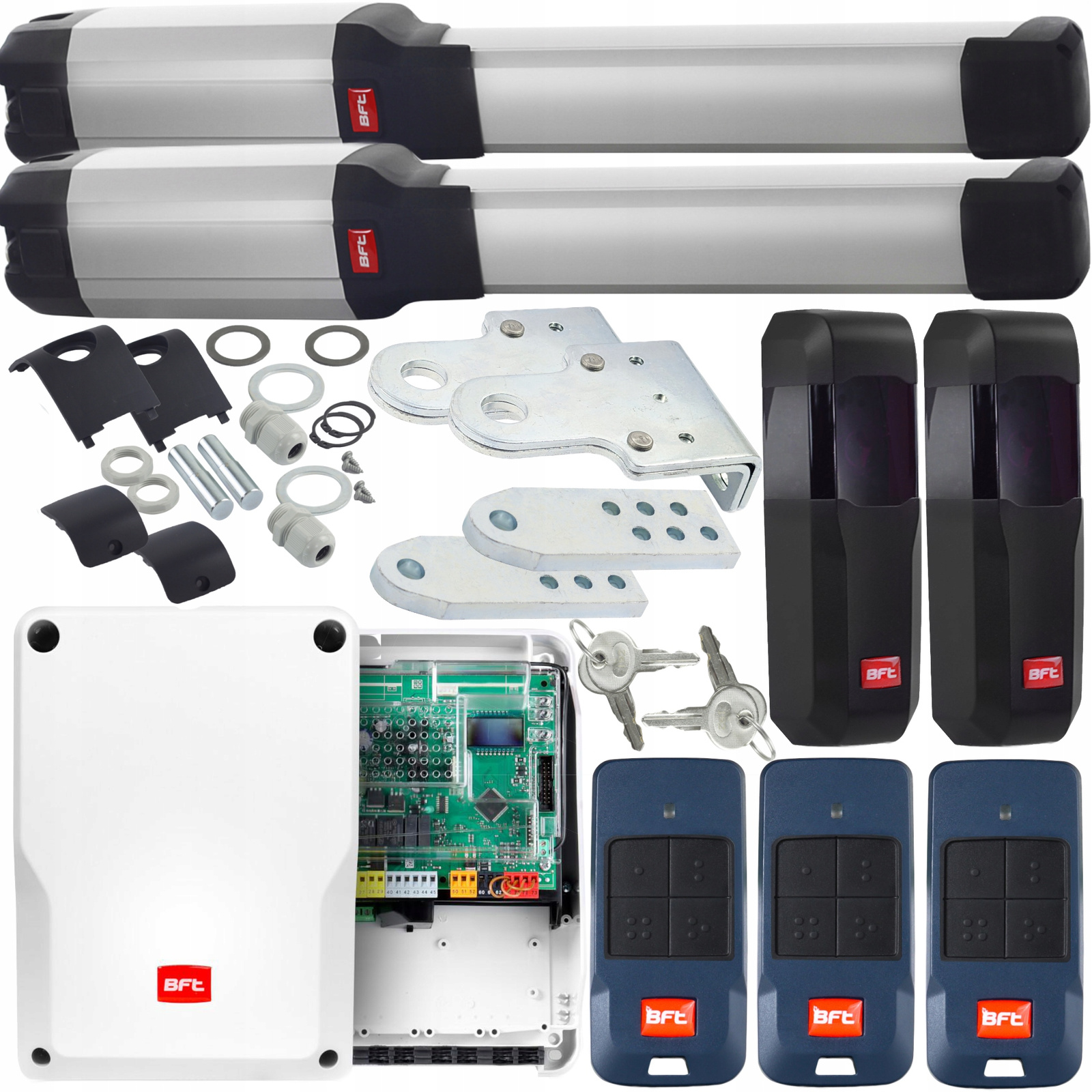 ZESTAW NAPĘD DO BRAM BFT PHOBOS BT B40 3x PILOT COOL C4, Compacta ...